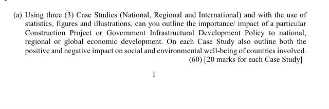 Solved (a) Using three (3) Case Studies (National, Regional | Chegg.com