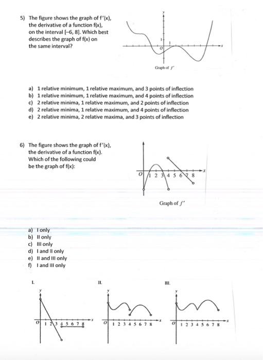 Solved 1) If a function fis continuous for all x, and iff | Chegg.com