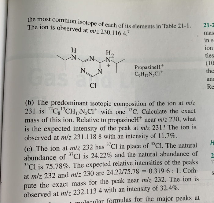 Solved JUULUu5 correct? 21-23. (a) The herbicide propazine | Chegg.com