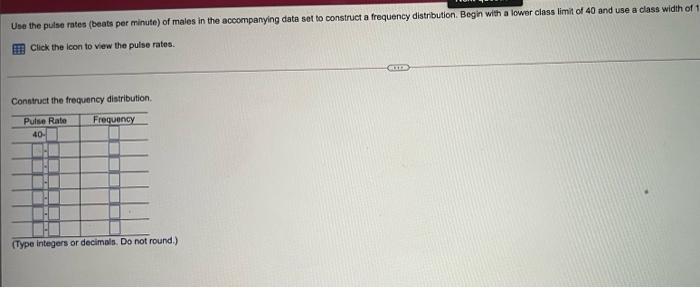 Solved Refer to the table to the right summarizing measured | Chegg.com