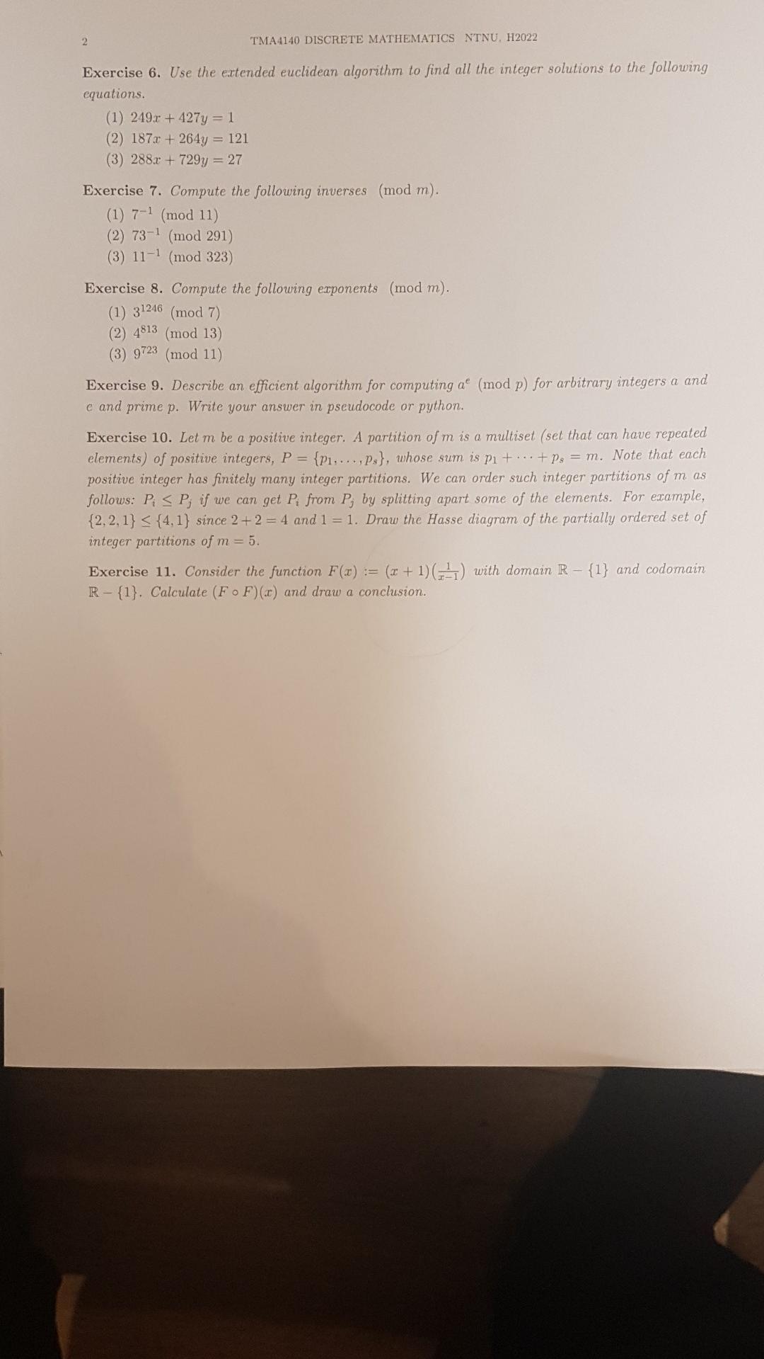 Solved TMA4140 DISCRETE MATHEMATICS NTNU, H2022 Exercise 6. | Chegg.com