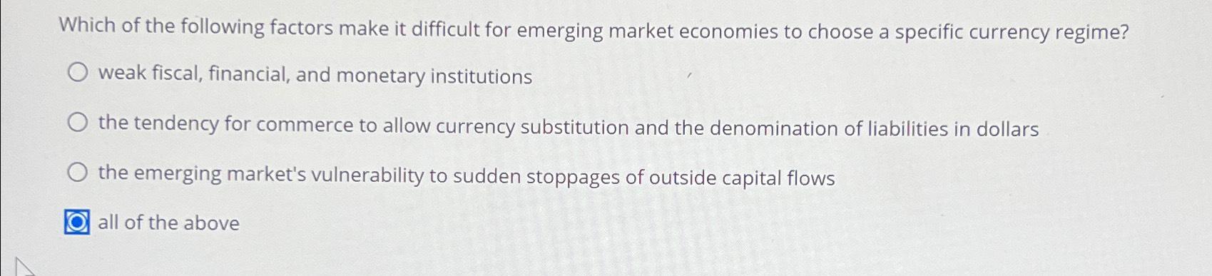 Solved Which of the following factors make it difficult for | Chegg.com
