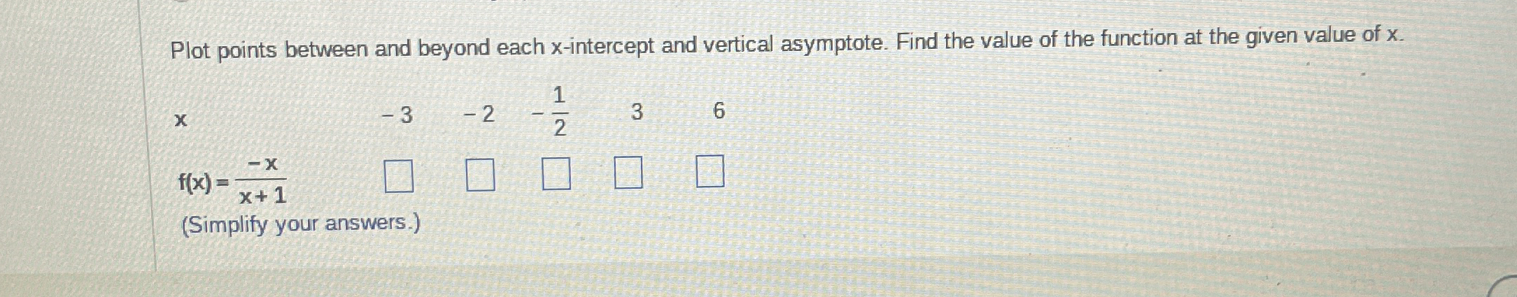 Solved Plot points between and beyond each x-intercept and | Chegg.com