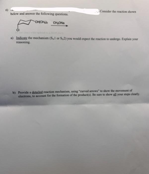 Solved 5) Complete the following reaction schemes by drawing | Chegg.com