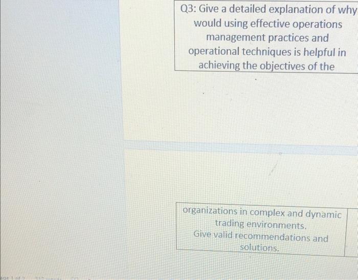 Solved Q3: Give a detailed explanation of why would using | Chegg.com