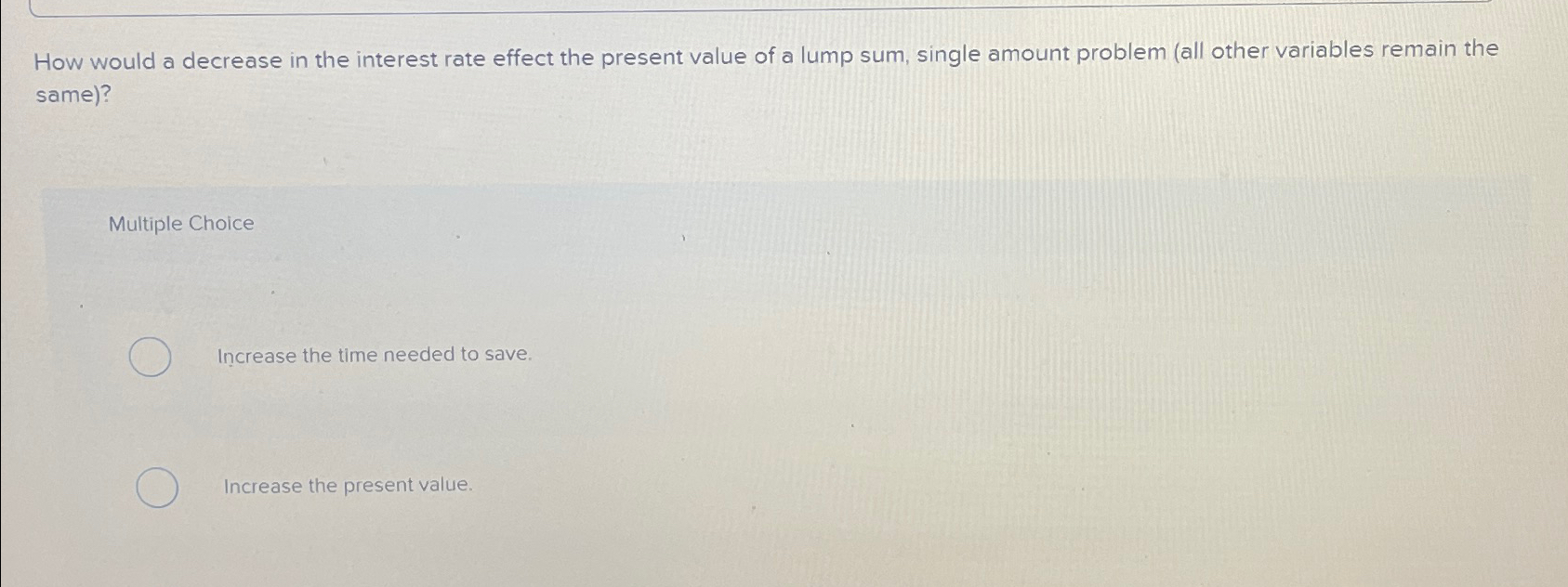 Solved How would a decrease in the interest rate effect the | Chegg.com