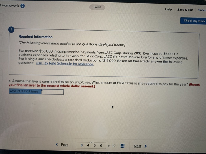 Solved Homework Saved Help Save & Exit Subm Check my work | Chegg.com
