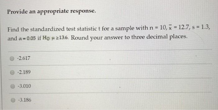 Solved Provide an appropriate response. Find the | Chegg.com