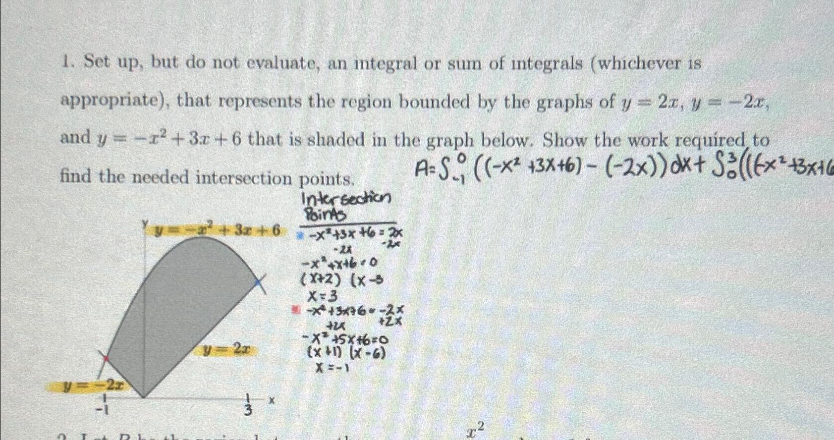 Solved Set up, ﻿but do not evaluate, an integral or sum of | Chegg.com