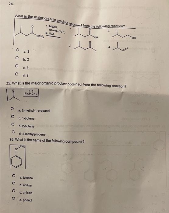 Solved 22. What is the major organic product obtained from | Chegg.com