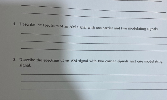 Solved REVIEW QUESTIONS 1. What is a Spectrum Analyzer? 2. | Chegg.com