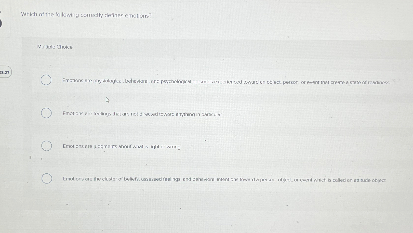 Solved Which of the following correctly defines | Chegg.com