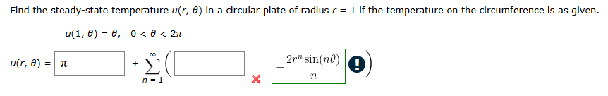 Solved Find the steady-state temperature u(r,θ) in ﻿a | Chegg.com