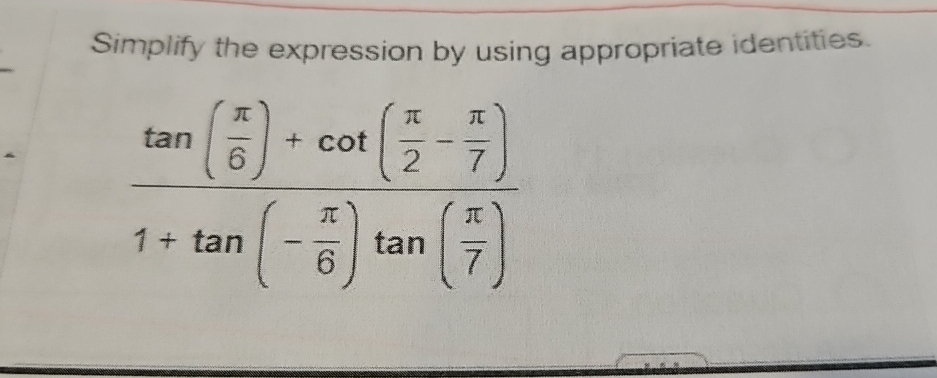 Solved Simplify the expression by using appropriate | Chegg.com