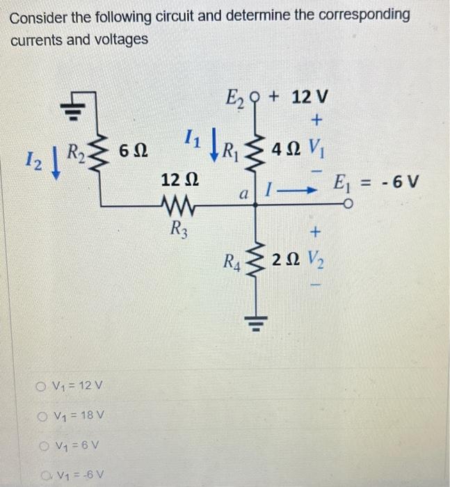 Solved Consider the following circuit and determine the | Chegg.com