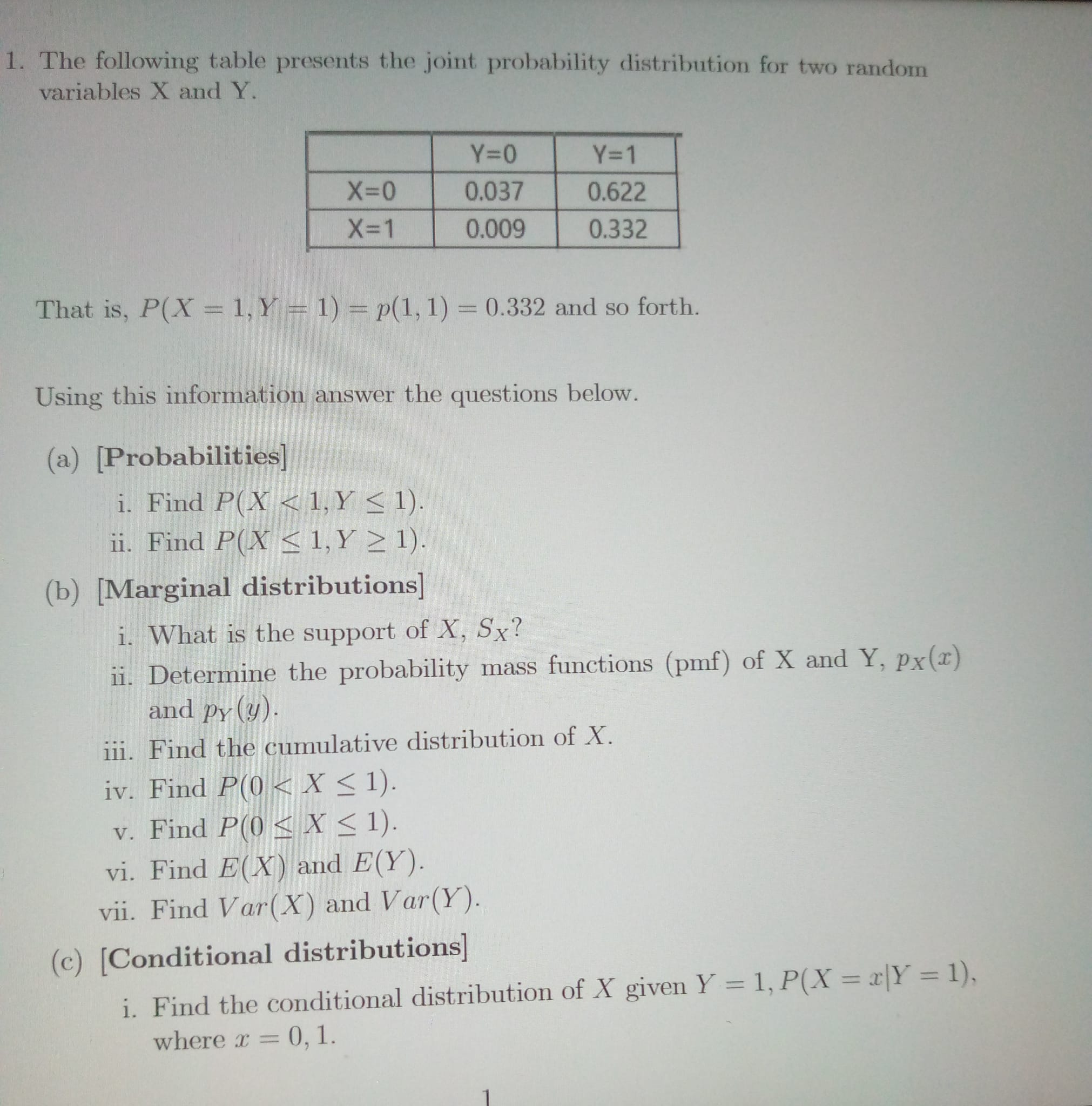 Solved Ii ﻿find The Conditional Expectation Of X ﻿given