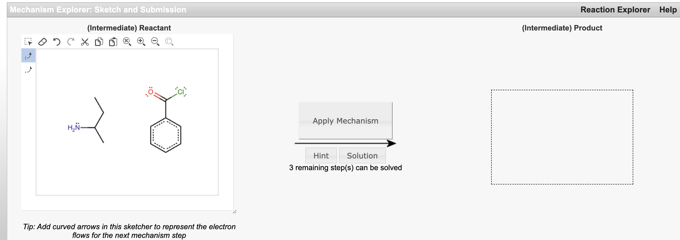 Solved (Intermediate) ﻿Reactant(Intermediate) ﻿ProductTip: | Chegg.com