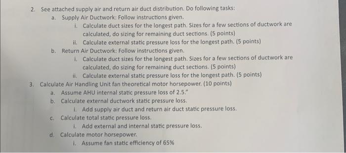 Solved Return Air Ductwork Equal friction Method | Chegg.com