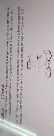 estion 6[15 ﻿marks]Outline the basic mechanism (by | Chegg.com