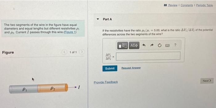 Solved The two segments of the wire in the figure have equal | Chegg.com