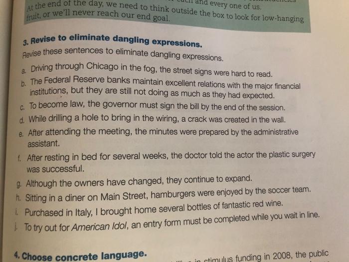 Solved At the end of the day, we need to think outside the | Chegg.com