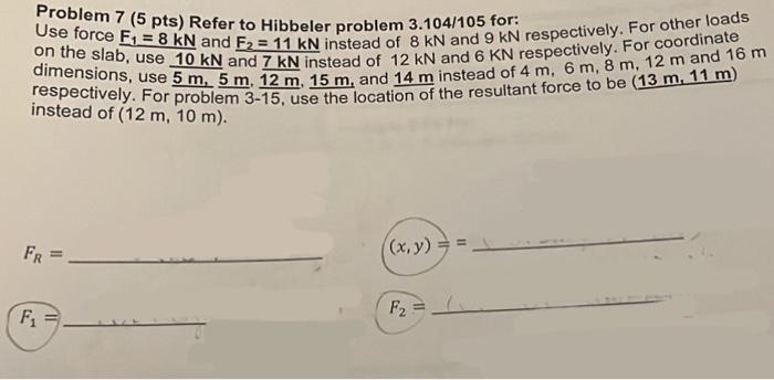 Prob. 3-104Problem 7 (5 pts) Refer to Hibbeler | Chegg.com