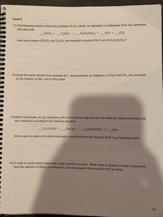 Solved Mixed Stoichiometry Practice Directions: Before you | Chegg.com