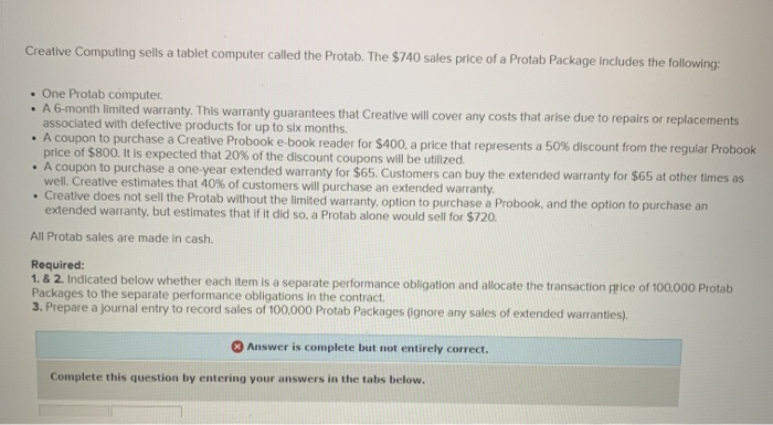 Solved Creative Computing sells a tablet computer called the | Chegg.com