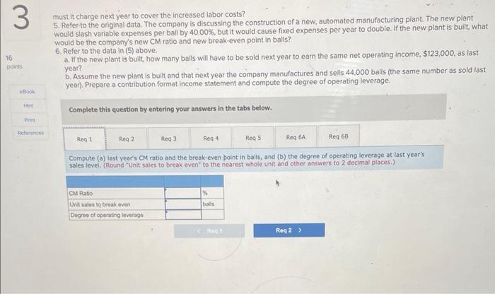 Solved Problem 5-20 (Algo) CVP Applications: Break-Even | Chegg.com