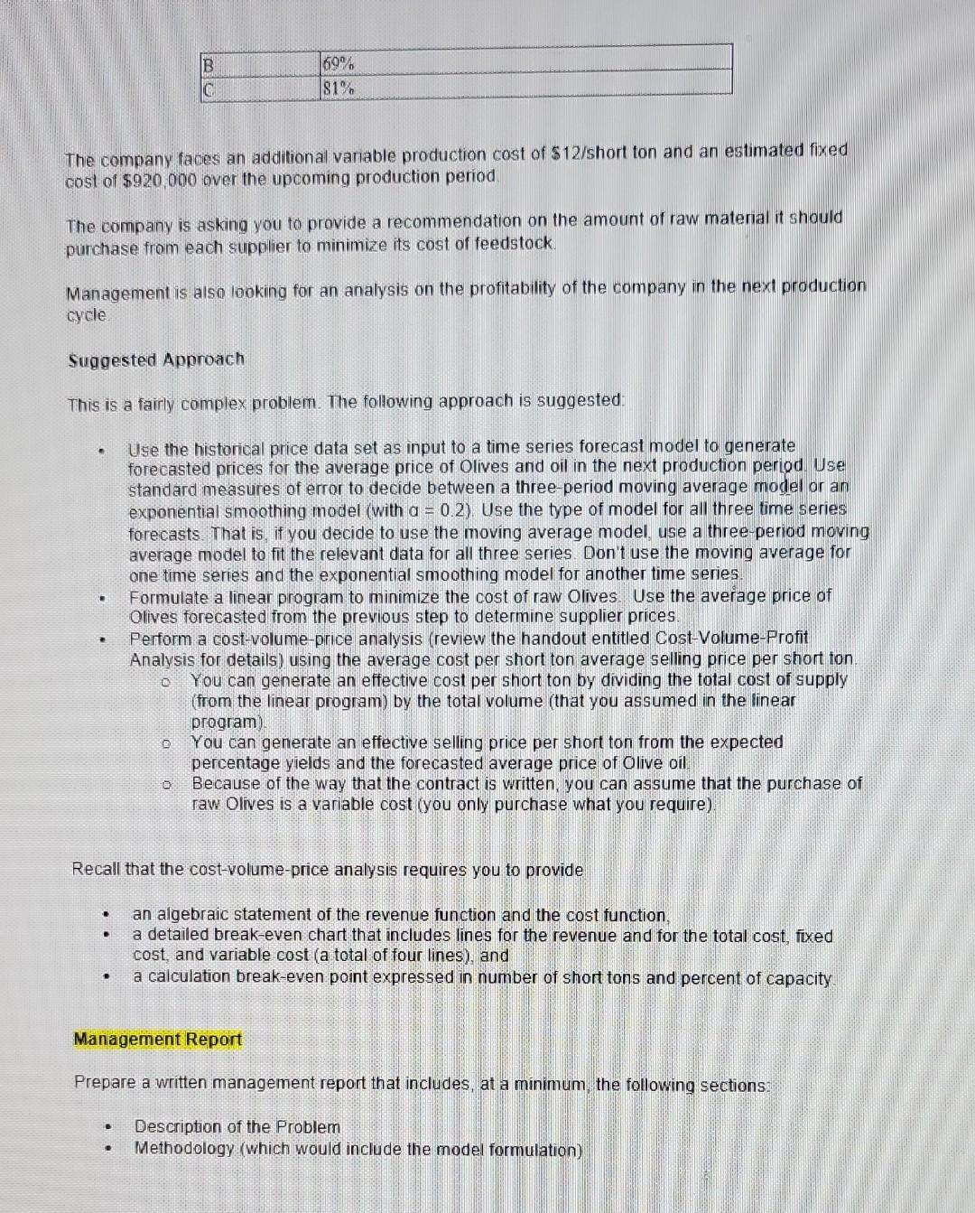 Final Case Study Instructions and Submission - You | Chegg.com