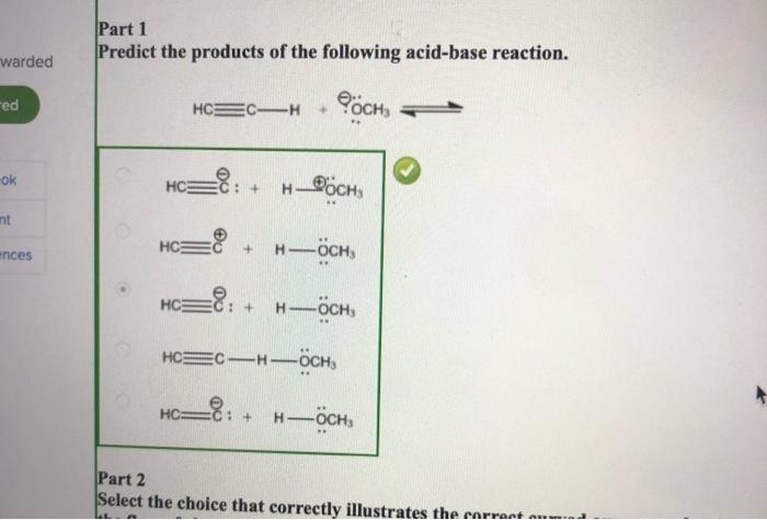 Solved Part 1 Predict the products of the following | Chegg.com