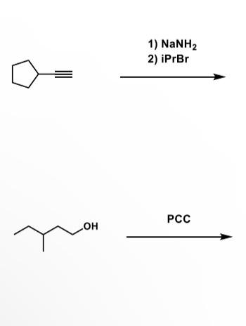 Solved 1) NaNH2 2) iPrBr | Chegg.com