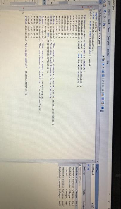 Solved STACK1 View Prict Build Tools Configure Window Help | Chegg.com