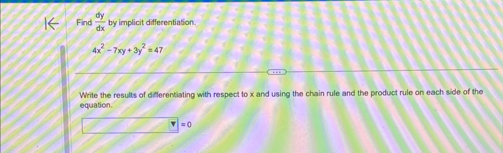 Solved Find dydx ﻿by implicit | Chegg.com
