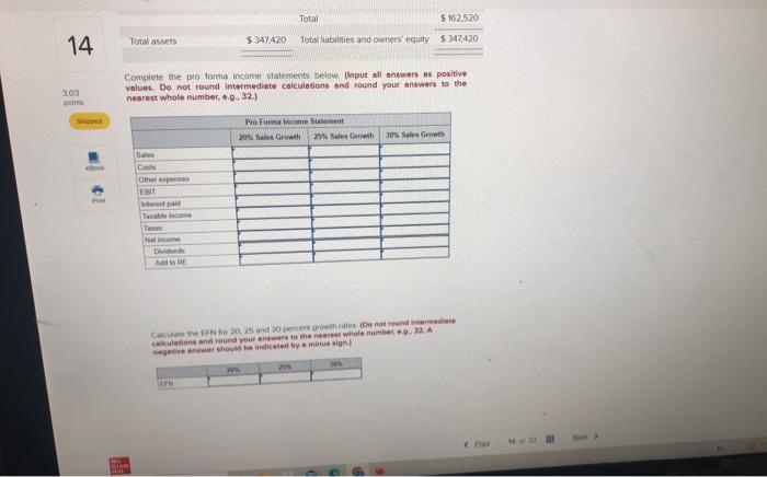 Solved Problem 4-27 EFN and Internal Growth [LO2, 3] The | Chegg.com