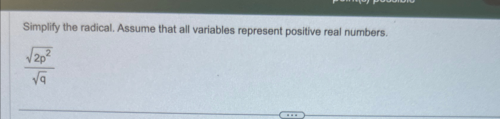 Solved Simplify the radical. Assume that all variables | Chegg.com