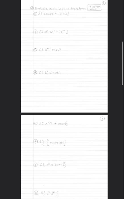 Solved Evaluate the Laplace transform using the definition. | Chegg.com