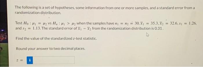 Solved The following is a set of hypotheses, some | Chegg.com