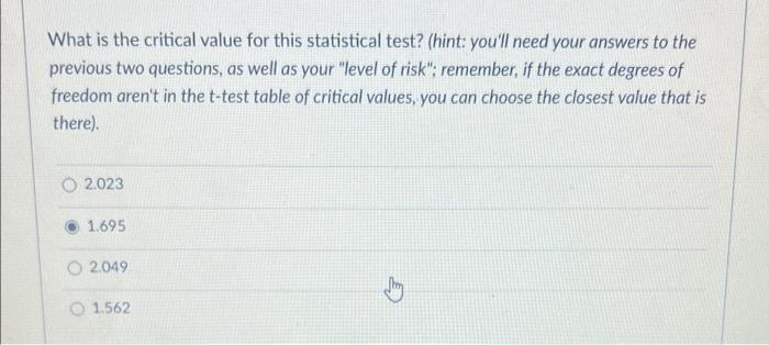 Compute the test statistic. The formula is below for | Chegg.com
