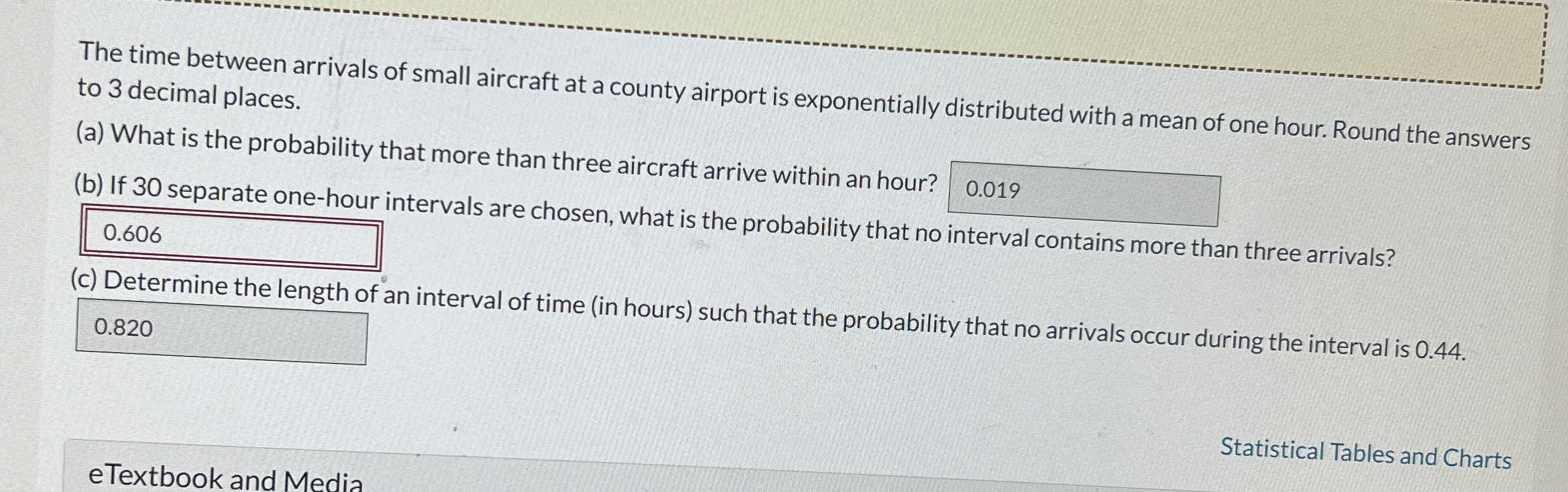 Solved The time between arrivals of small aircraft at a | Chegg.com
