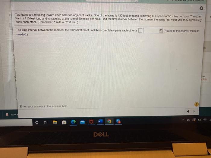 Solved Two trains are traveling toward each other on | Chegg.com