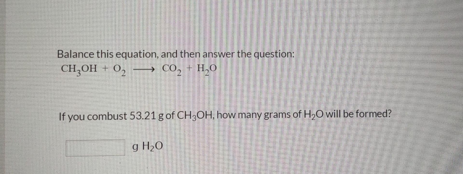 Solved Balance this equation, and then answer the question: | Chegg.com