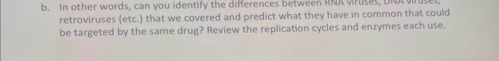 Solved b. ﻿In other words, can you identify the differences | Chegg.com