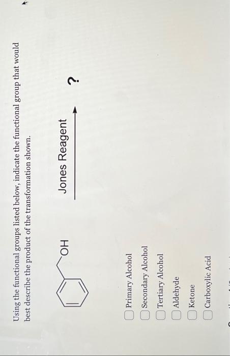 Solved Using the functional groups listed below, indicate | Chegg.com