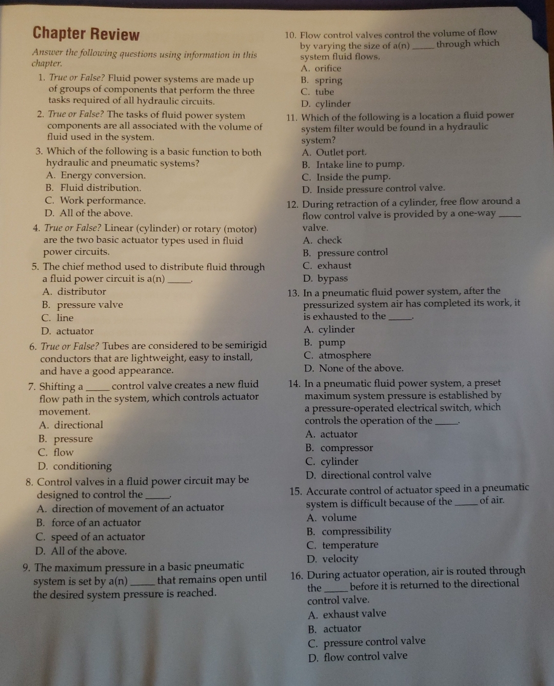 Solved Chapter ReviewAnswer the following questions using | Chegg.com