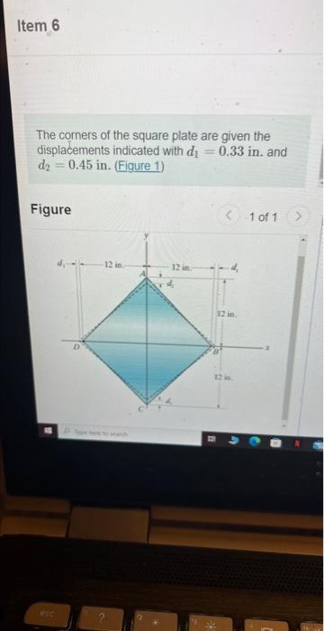 Solved The corners of the square plate are given the | Chegg.com