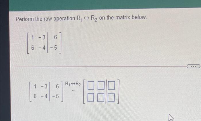 Solved The matrix Bis the result of performing a single row | Chegg.com