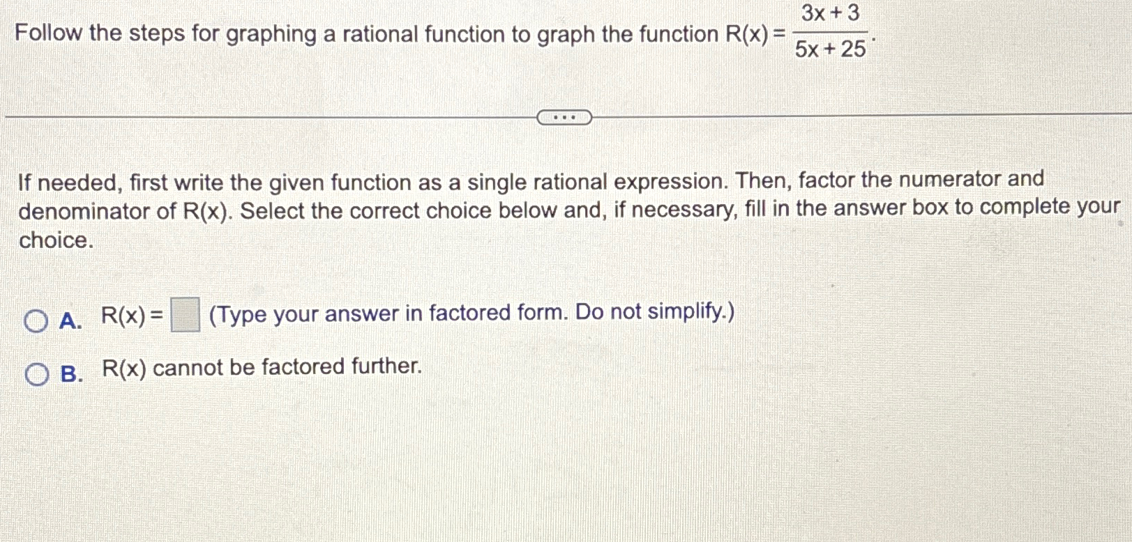 Solved Follow the steps for graphing a rational function to | Chegg.com
