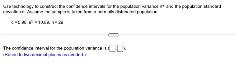 Solved Use technology to construct the confidence intervals | Chegg.com