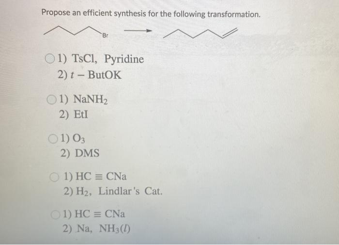 Solved Propose an efficient synthesis for the following | Chegg.com